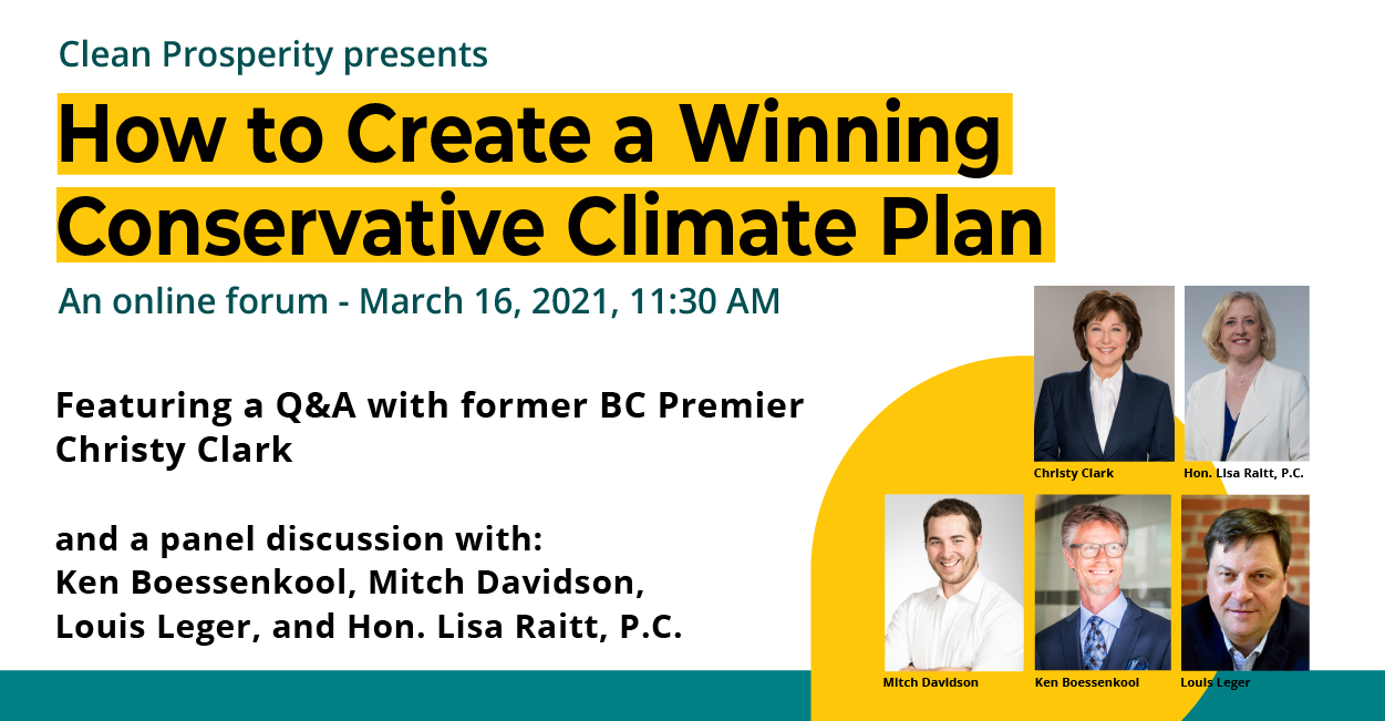 How to Create a Winning Conservative Climate Plan - Clean Prosperity